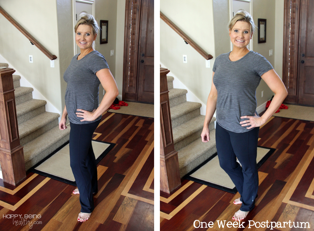One Week Postpartum Belly